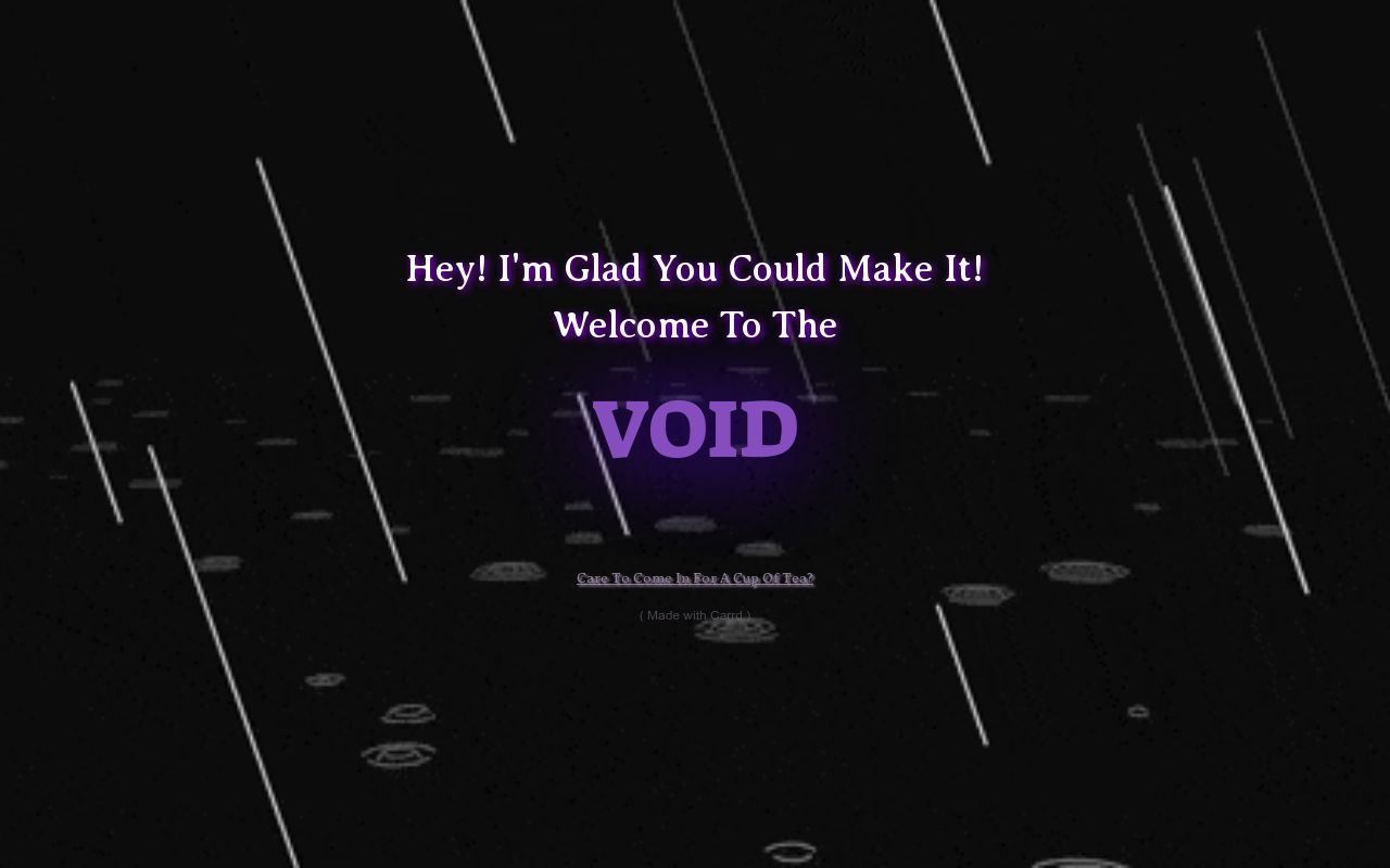 Welcome To The Void!